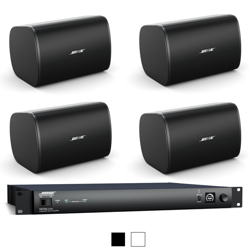 Pack de sonorisation Bose 4 enceintes mural DM5SE avec amplificateur ...